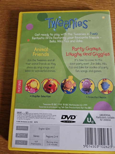 TWEENIES ANIMAL FRIENDS / Party Games , Laughs And Giggles Dvd Kids $80 ...