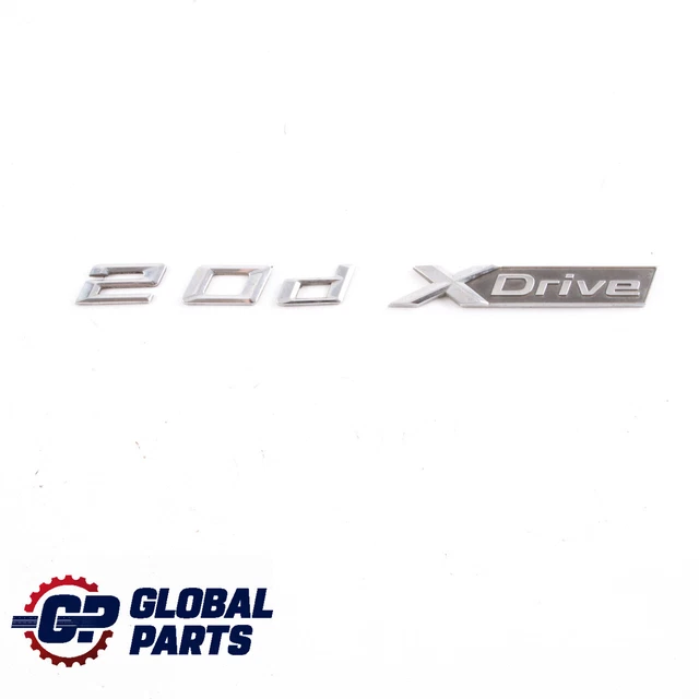 BMW X1 F48 Lettering Emblem 20d xDrive Rear Boot Tailgate Adhered Label ...