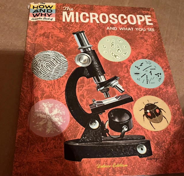 VINTAGE SCIENCE HOW & Why Wonder Book THE MICROSCOPE Children’s ...