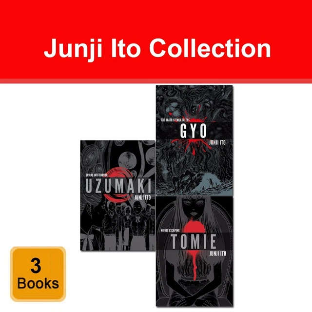 JUNJI ITO 3 Books Collection Set Uzumaki, Gyo, Tomie Complete Deluxe Edition EUR 56,52 - PicClick IT