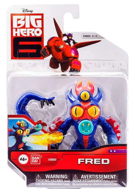DISNEY BIG HERO 6 FRED 4" Bandai New In Packaging #38603. RARE BRAND ...