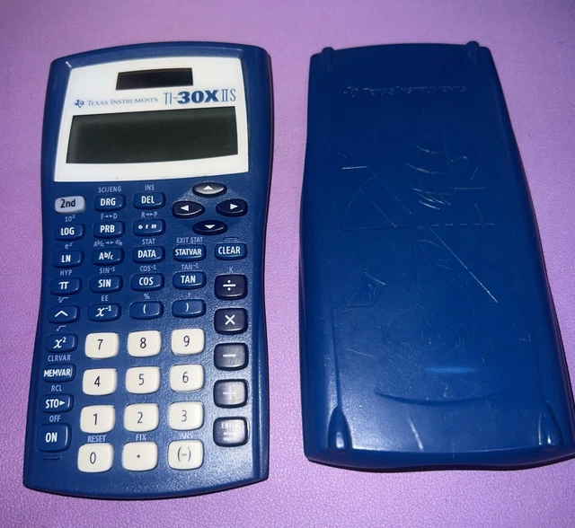 TEXAS INSTRUMENTS TI-30X IIS Scientific Calculator - Blue Works Well ...