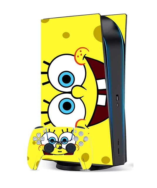 SPONGE BOB SQUARE Pants Sticker/Skin Playstation 5 Console/ Remote ...