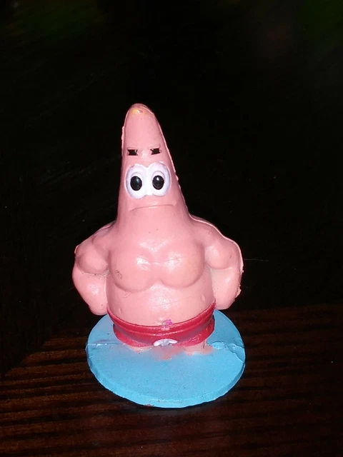 SPONGEBOB SQUAREPANTS 1.5& Tall Patrick Star Mini PVC Figure Toy 2005 ...