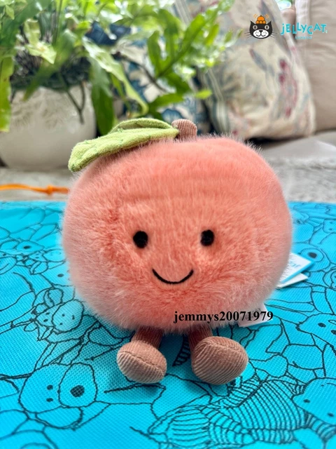 JELLYCAT AMUSEABLE FLUFFY Peach Plush Toy a birthday present 15cm🍑 £18. ...