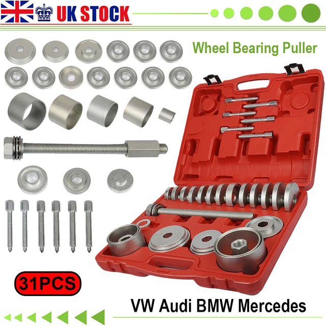 31PC WHEEL HUB Bearing Brake Tool Set Extractor Puller Wheel Hub Kit VW ...