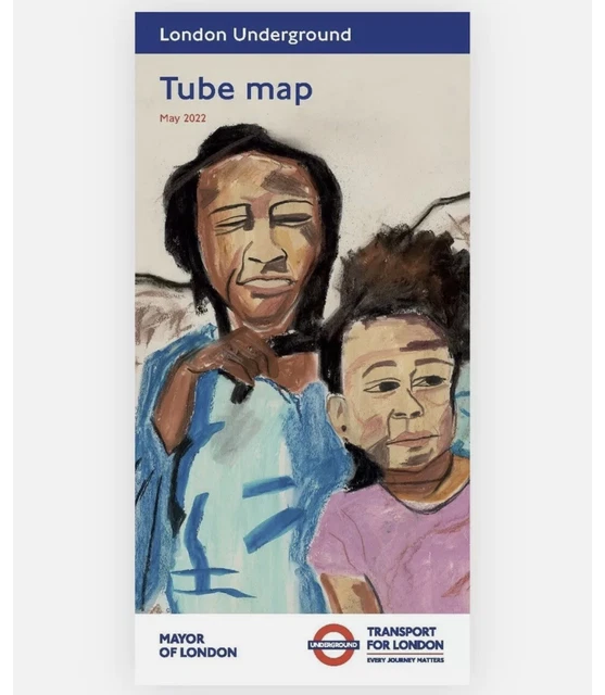 LONDON UNDERGROUND TUBE Map - NEW May 2022 TFL - Elizabeth Line ...