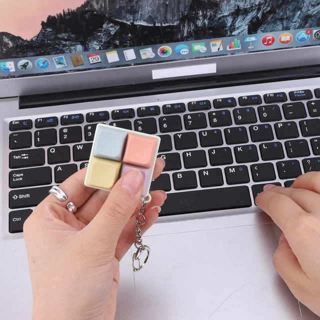 KEYBOARD FIDGET TOY 4-Button DIY Mechanical Keyboard Axis Tester for ...