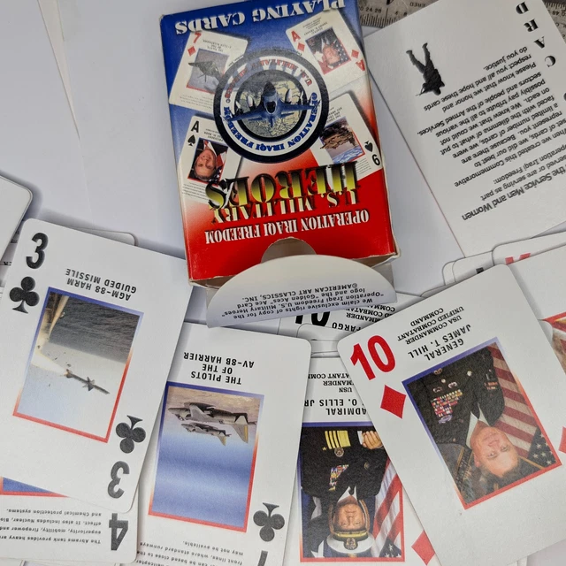 C2000S WARTIME US Cards Military Playing Freedom Operation Iraqi Desert ...