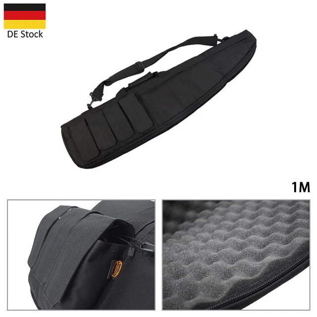 RIFLE BAG LINING weapons suitcase gun case rifle bag black 100 cm long ...