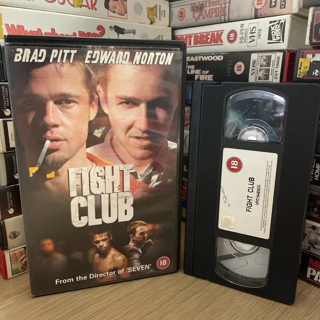 FIGHT CLUB - Big Box Ex-rental VHS - Brad Pitt, Edward Norton, David ...