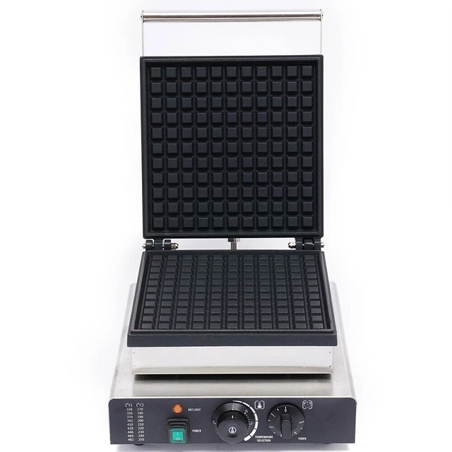 COMMERCIAL WAFFLE MAKER Electric Machine, Nonstick Square Waffle Making ...