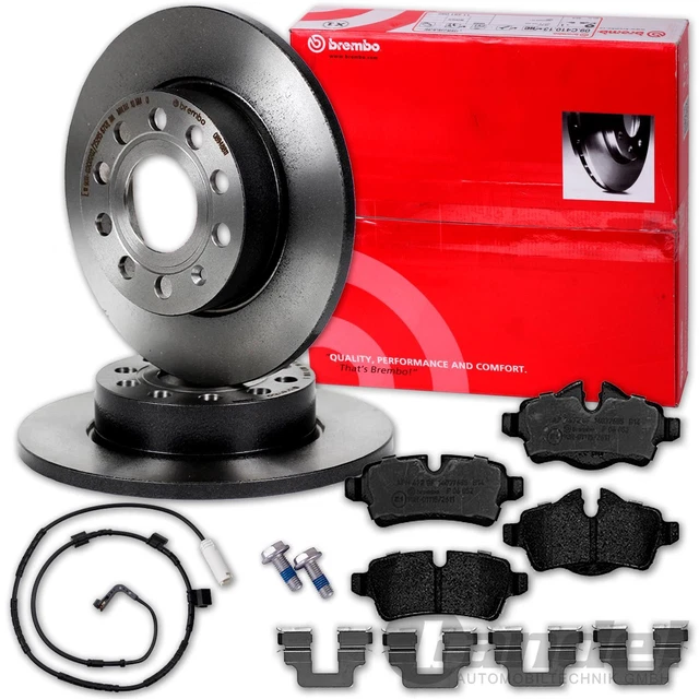 BREMBO BREMSSCHEIBEN 259MM + BELÄGE HINTEN passend für MINI F55 F56 F57 EUR 132,75 - PicClick DE