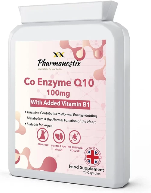 COENZYME Q10-100MG COQ10 Supplement -90 Capsules - High Strength ...