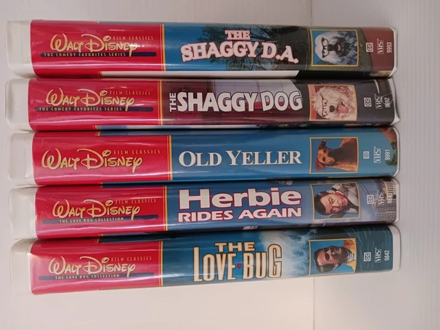 LOT OF 5 Walt Disney Film Classics Collection VHS Tapes Love Bug ...