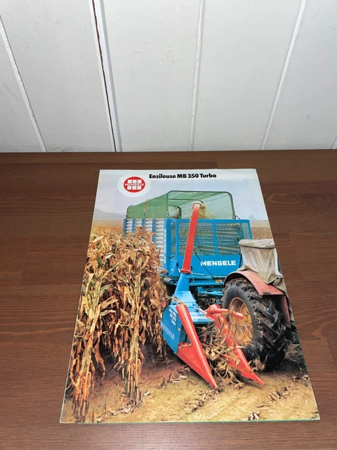 BROCHURE PROSPEKT PROSPECTUS ENSILEUSE MENGELE MB350 tracteur-zetor-ursus-someca EUR 5,99 ...