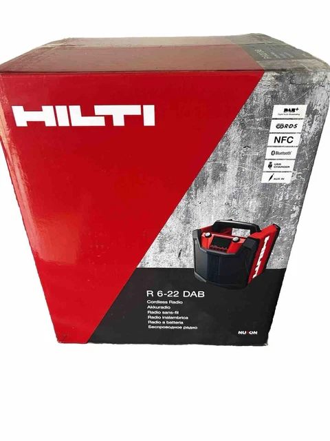RADIO DE CHANTIER Hilti R6-22 DAB *NURON* avec chargeur C8-22 et 1 ...