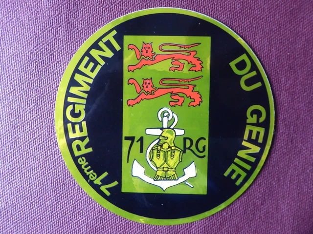 STICKER ARMEE FRANCAISE 71ème RG REGIMENT DU GENIE OISSEL EUR 5,00 ...