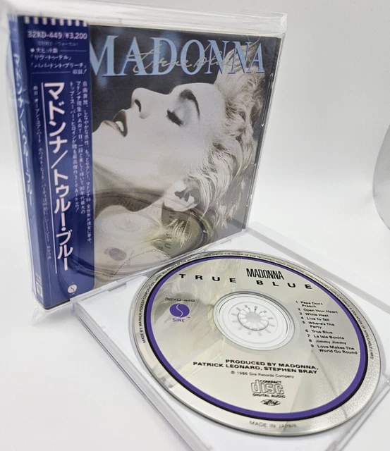MADONNA TRUE BLUE JAPAN 1ère presse CD vintage 32XD 449 avec autocollant... EUR 35,05 - PicClick FR