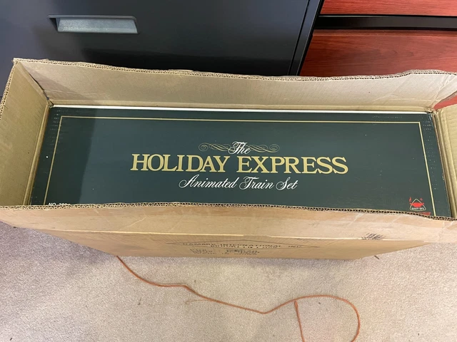 NEW? BRIGHT HOLIDAY EXPRESS Animated Christmas Train Set #380 Complete ...