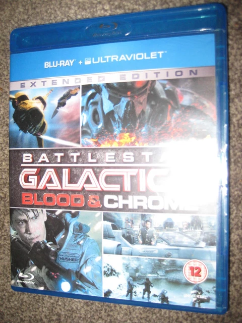BATTLESTAR GALACTICA BLOOD & Chrome Blu Ray Extended Edition Mint Disc ...