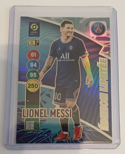 CARTE CARD EDITION LIMITEE Lionel MESSI Paris PSG PANINI ADRENALYN 2021 ...