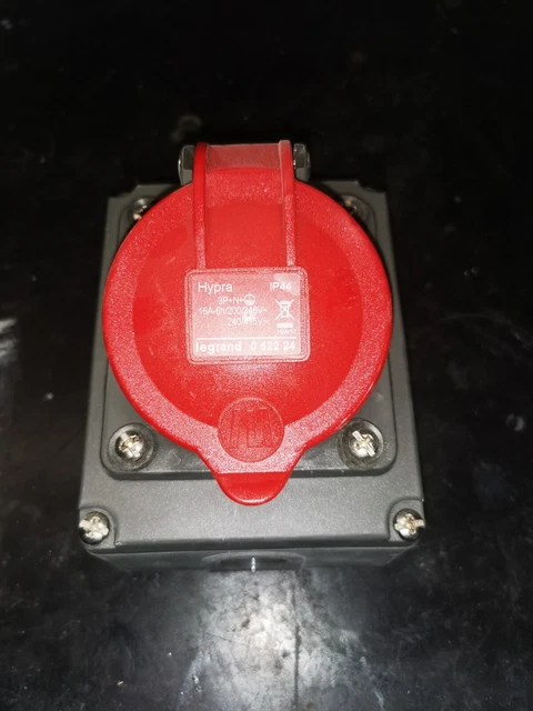 LEGRAND 052224 + boitier 41220 Prise fixe Hypra IP44 16A - 380V~ à 415V ...
