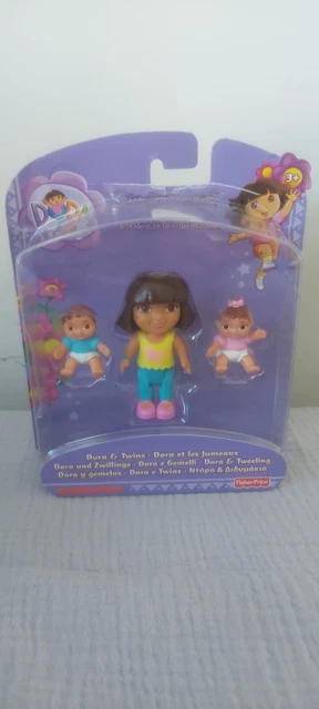DORA THE EXPLORER Nickelodeon Dora & Twin Babies Playtime Figures ...