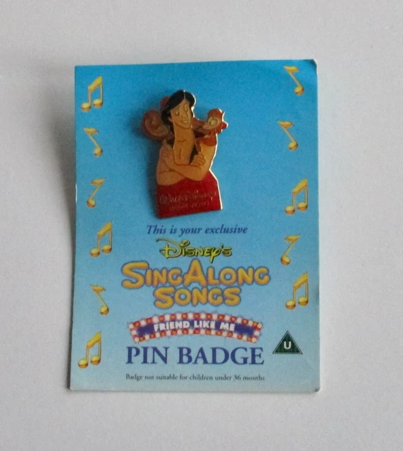 DISNEY ALADDIN SINGALONG Songs Friends Like Me Pin Badge £3.00 ...