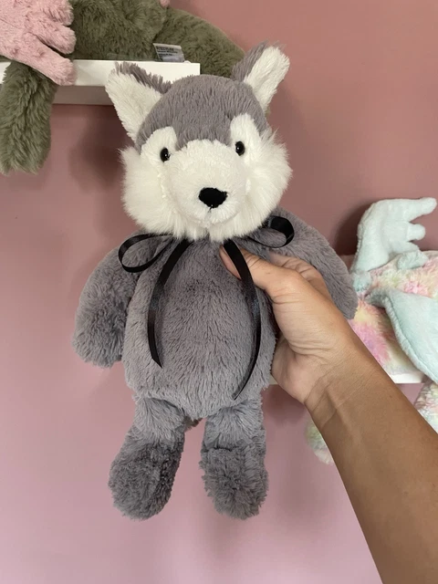 JELLYCAT BASHFUL WOLF Retired Medium Size New Without Tags Plush £40.47 ...