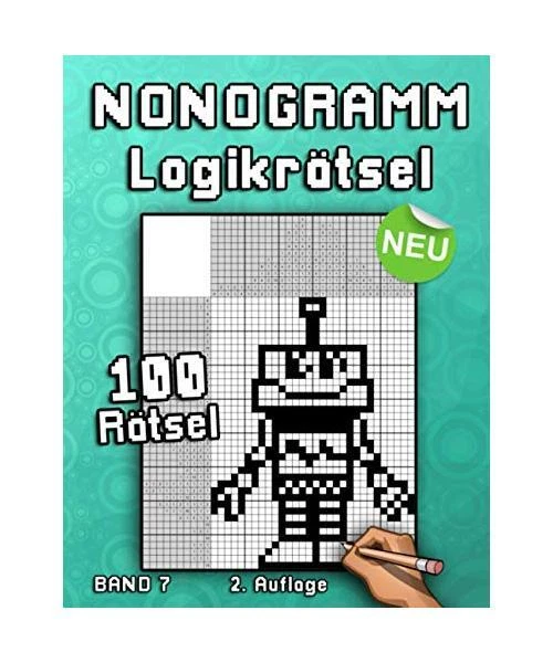 NONOGRAMM RÄTSELHEFT: HANJIE Logikrätsel mit spannenden Bilderrätseln ...