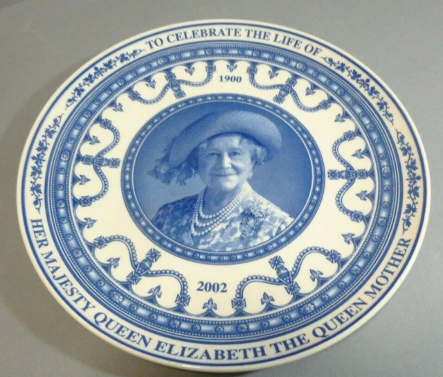 WEDGWOOD DAILY MAIL Plate Her Majesty Queen Elizabeth Queen Mother 1900 ...