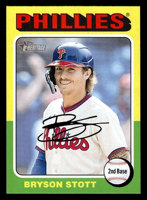2024 TOPPS HERITAGE #419 Bryson Stott - Philadelphia Phillies EUR 2,09 ...