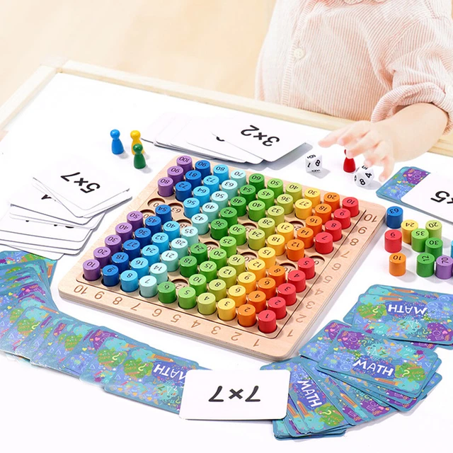 WOODEN CALCULATING BOARD Enhances Numeracy Skills Pedagogical Toy for ...