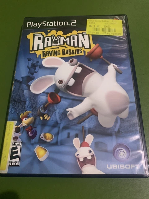 RAYMAN RAVING RABBIDS (Sony PlayStation 2, 2006) PS2 No Manual Tested ...
