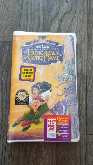 MASTERPIECE THE HUNCHBACK of Notre Dame VHS Walt Disney New! CH VHS ...