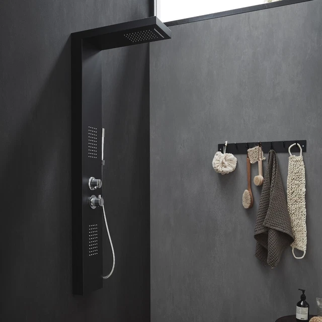 HOME DELUXE DUSCHPANEELE Shower Panel Shower Set Rain Shower Fitting ...