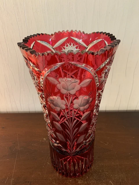 VASE OVERLAY EN cristal de Paris EUR 850,00 - PicClick FR