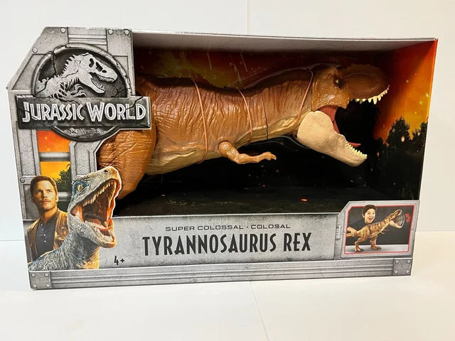 MATTEL JURASSIC WORLD Park Super Colossal Tyrannosaurus Rex T-Rex ...