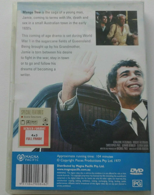 MANGO TREE DVD 1977 - 70's Rare Australian Movie - Geraldine Fitzgerald ...