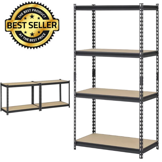 MUSCLE RACK 4-TIER Heavy Duty Steel Storage Garage Shelving Unit 36"x18 ...
