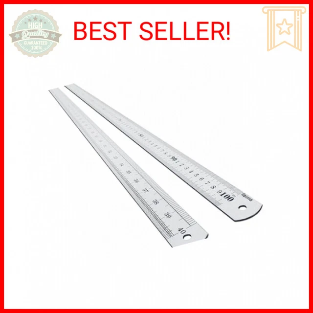 LARGE STAINLESS STEEL Ruler Rule Measure Straight Edge 1 Metre Meter 40 ...