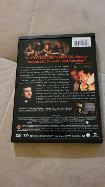 SLEEPERS DVD - Brad Pitt Robert Di Nero Kevin Bacon Dustin Hoffman $3. ...