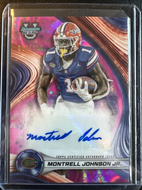 🔥 MONTRELL JOHNSON Jr. Auto #81/100 2025 NFL Draft Prospect 🔥 $0.99 ...
