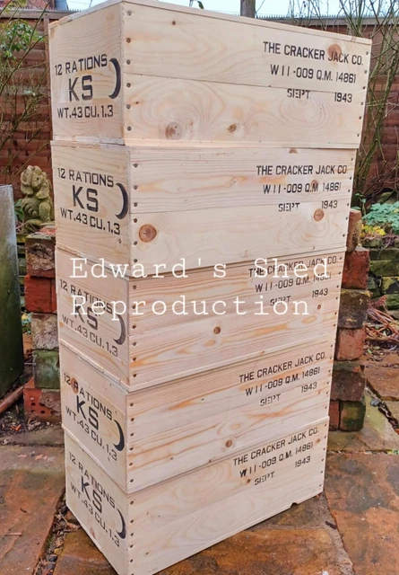 WW2 REPLICA US Army K RATION CRATE £47.52 - PicClick UK