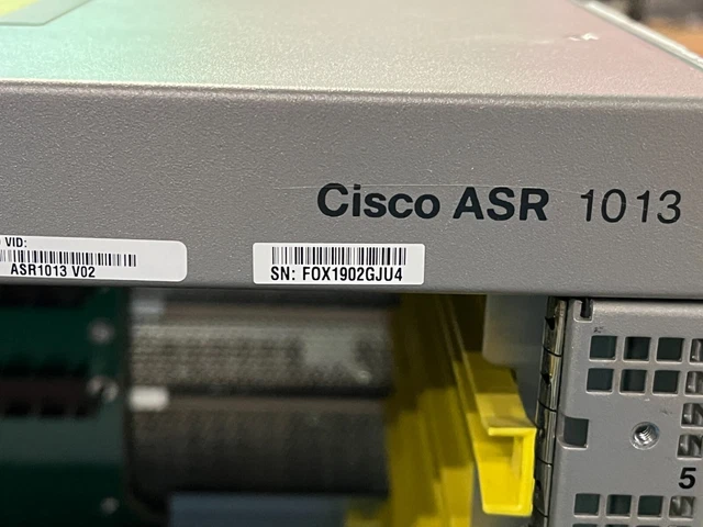 CISCO ASR1013 13-SLOT ASR Chassis w/ 4x ASR1013/06-PWR-AC 1Y Warranty ...