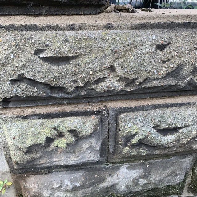 CONCRETE VINTAGE BLOCKS Rustic, Rockery Garden Wall,1910 Victorian ...