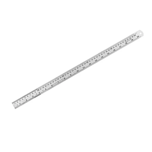 STRAIGHT RULER 50CM 20 Inch Metric Stainless Steel Ruler with ...