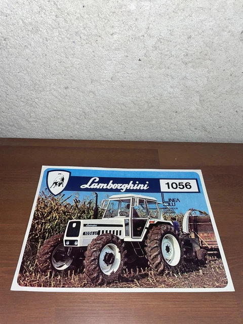 BROCHURE PROSPEKT PROSPECTUS TRACTEUR LAMBORGHINI 1056 trattore-landini ...