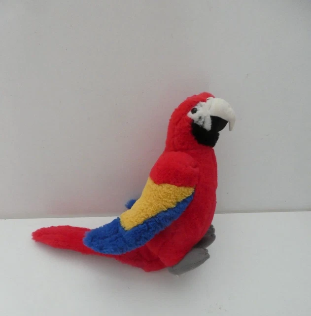 ASPRO RED SCARLET Macaw Parrot Plush Soft Toy 10" £12.99 - PicClick UK